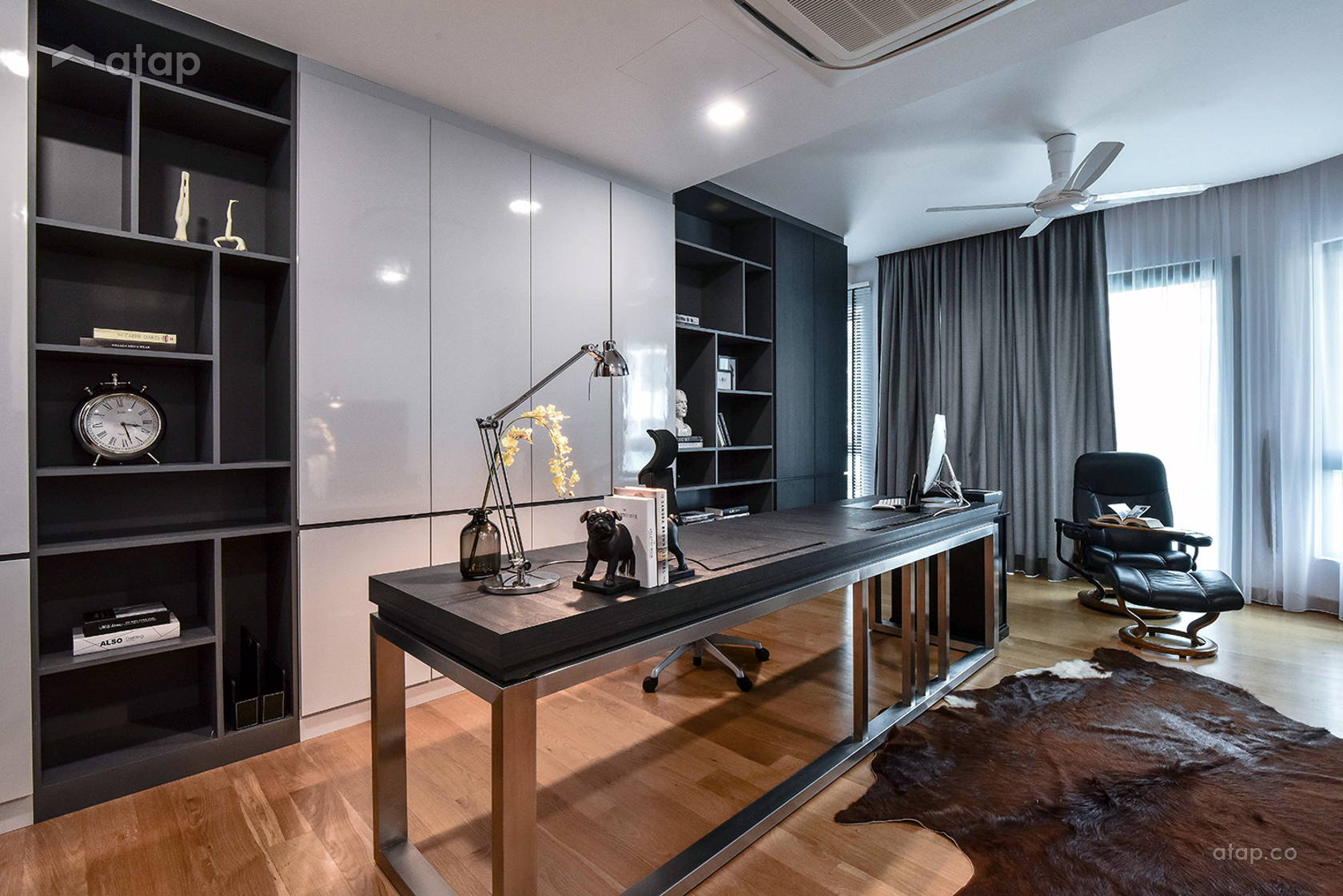 Contemporary Modern Study Room semi-detached design ideas & photos ...