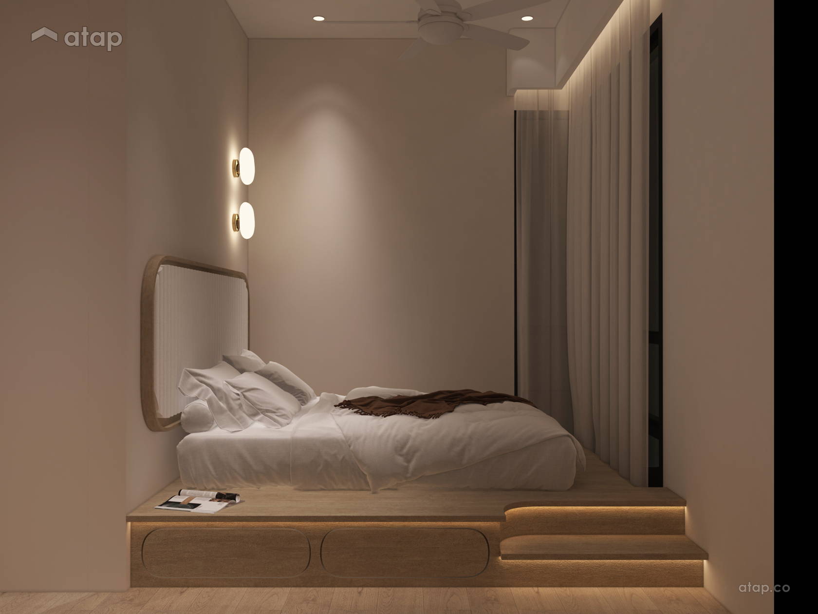 Contemporary Zen Bedroom Family Room condominium design ideas & photos ...