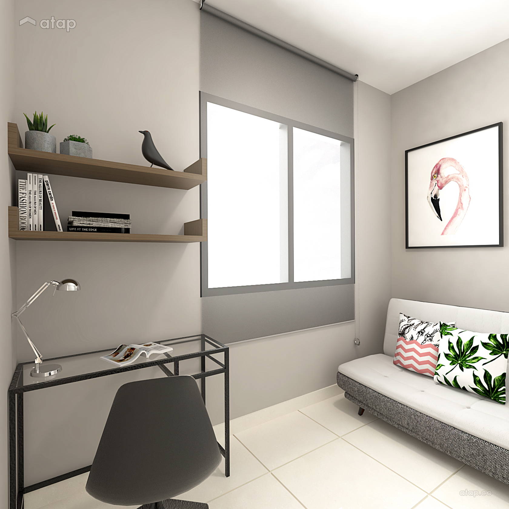 Scandinavian Study Room condominium design ideas & photos Malaysia ...