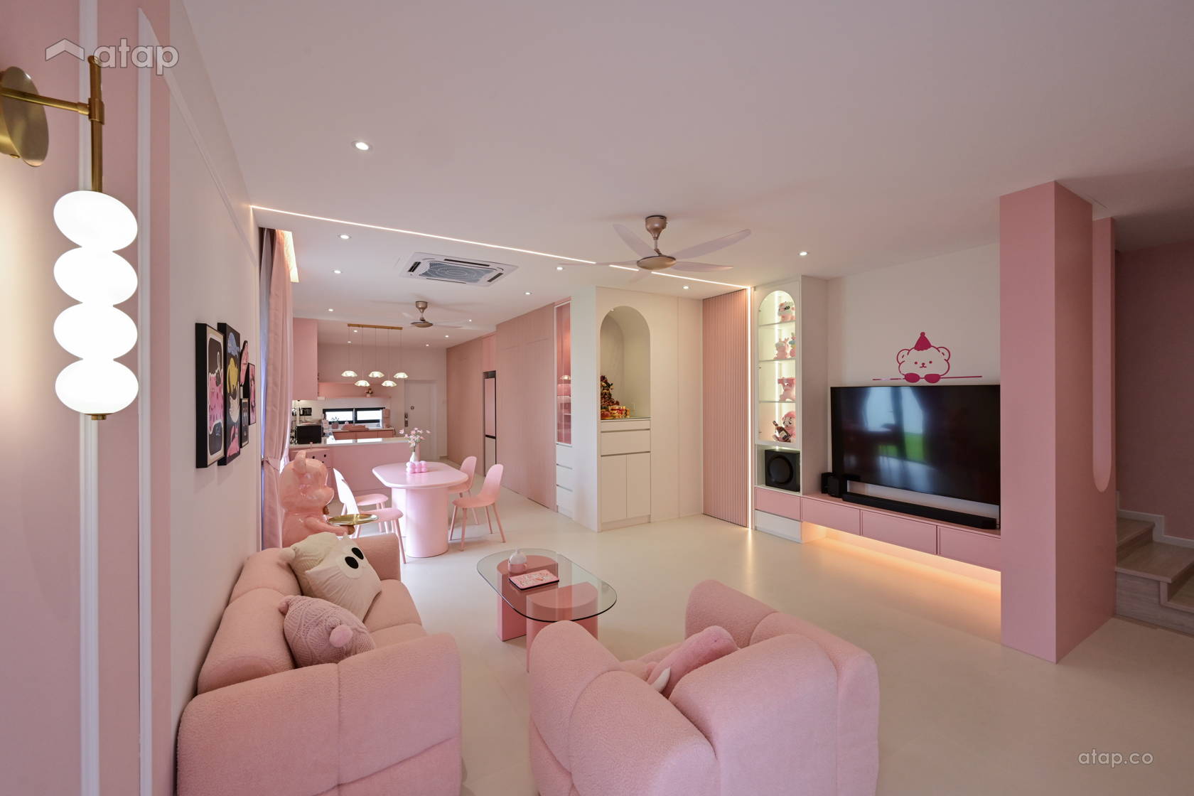 Contemporary Living Room semi-detached design ideas & photos Malaysia ...