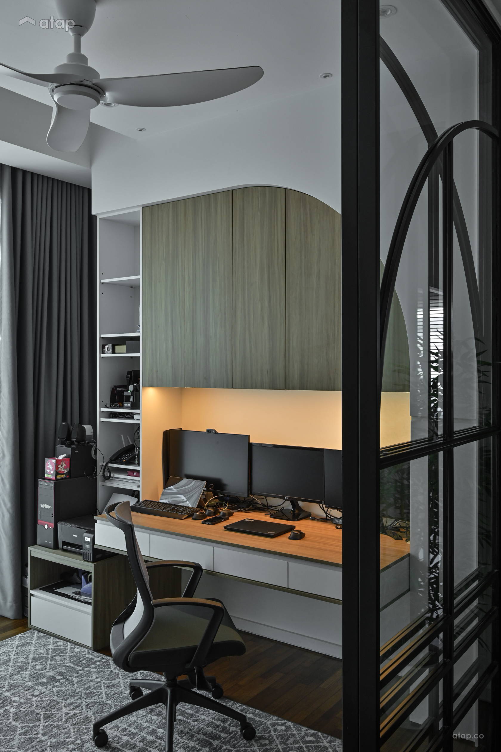 Contemporary Modern Study Room semi-detached design ideas & photos ...