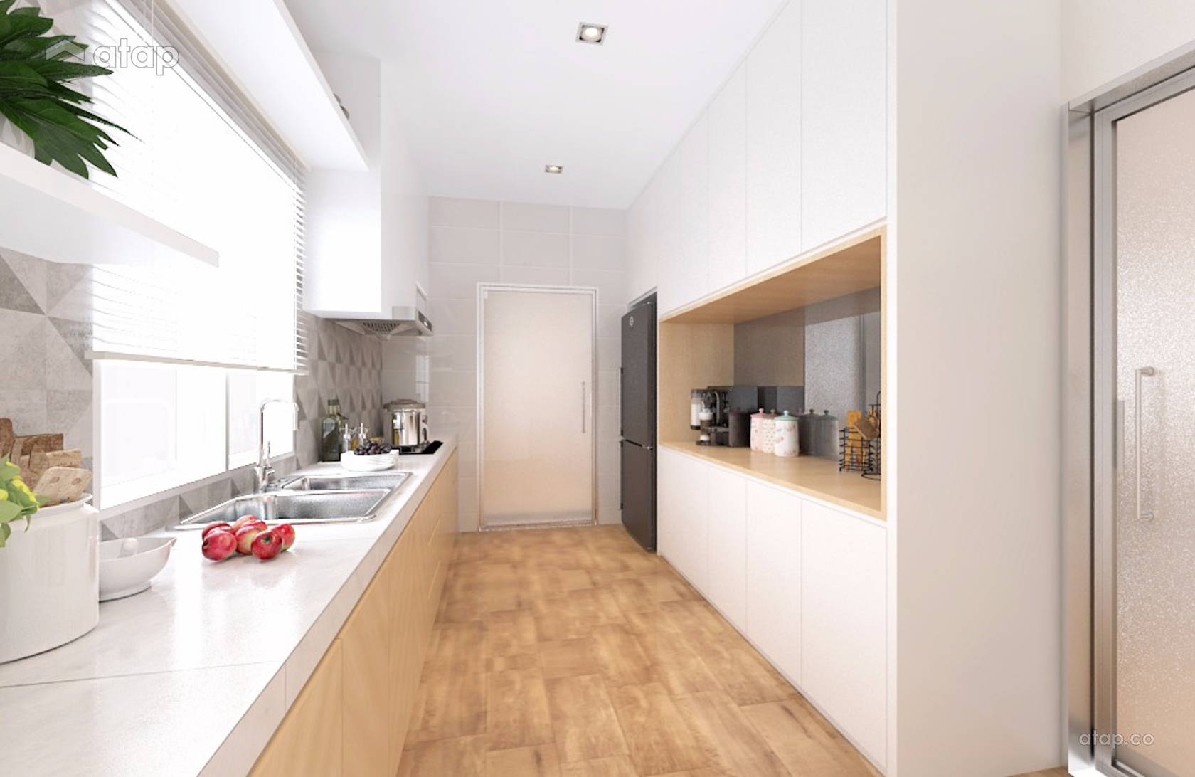 Zen Kitchen terrace design ideas & photos Malaysia | Atap.co