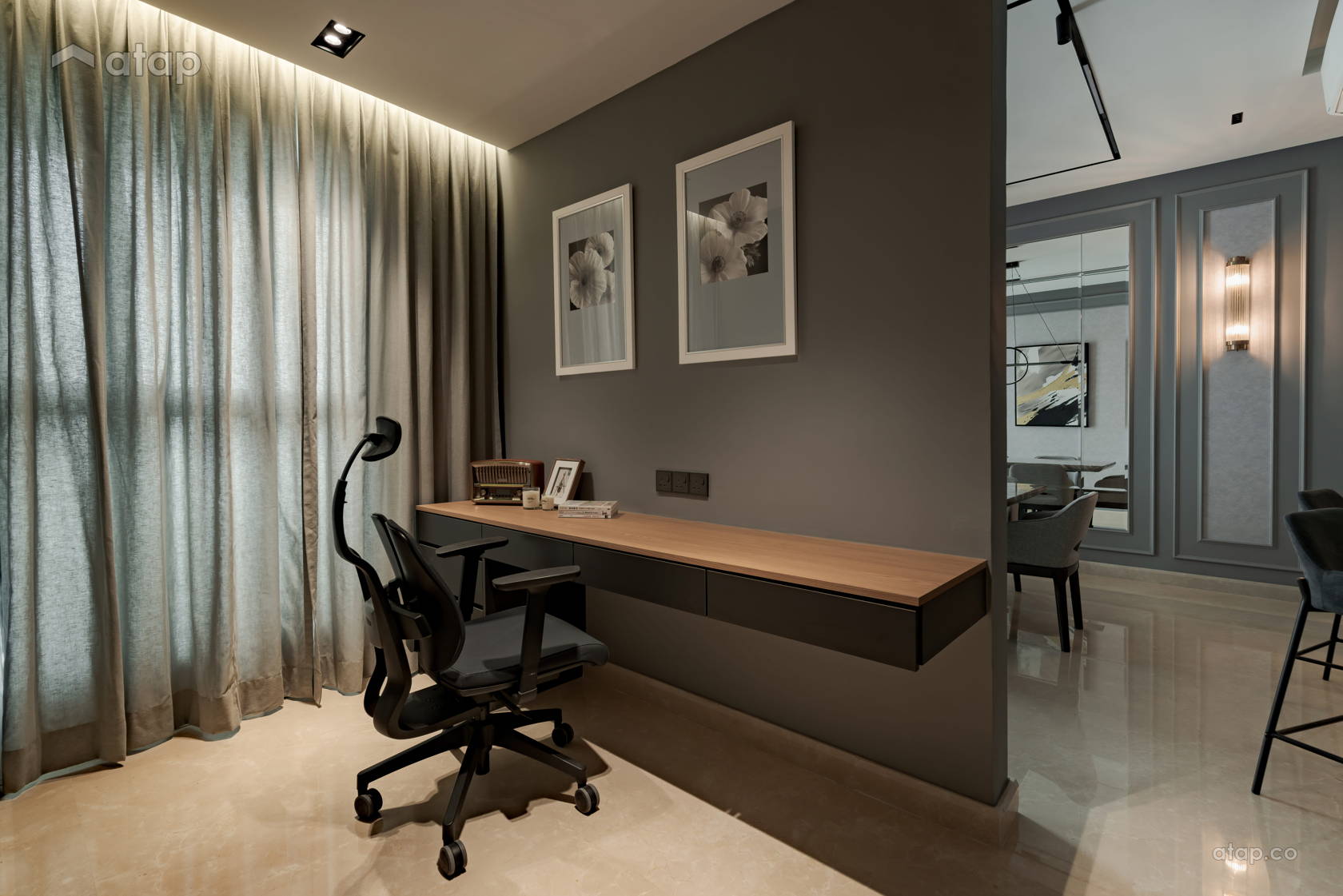 Contemporary Modern Study Room condominium design ideas & photos ...