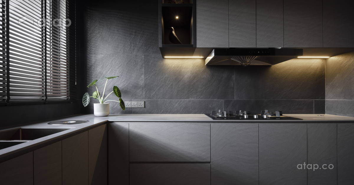 Contemporary Modern Kitchen semi-detached design ideas & photos ...