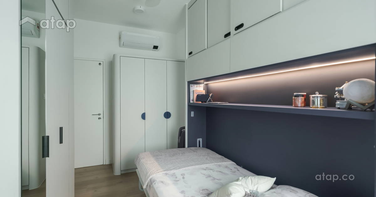 Minimalistic Modern Bedroom condominium design ideas & photos Malaysia ...