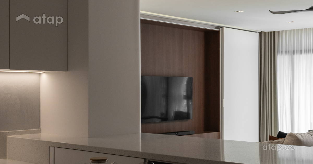 Contemporary Modern Kitchen Living Room condominium design ideas ...