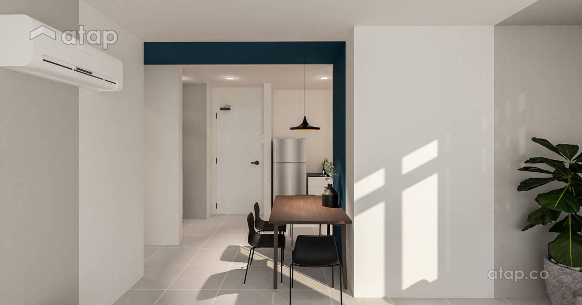 Minimalistic Scandinavian Dining Room Foyer apartment design ideas ...