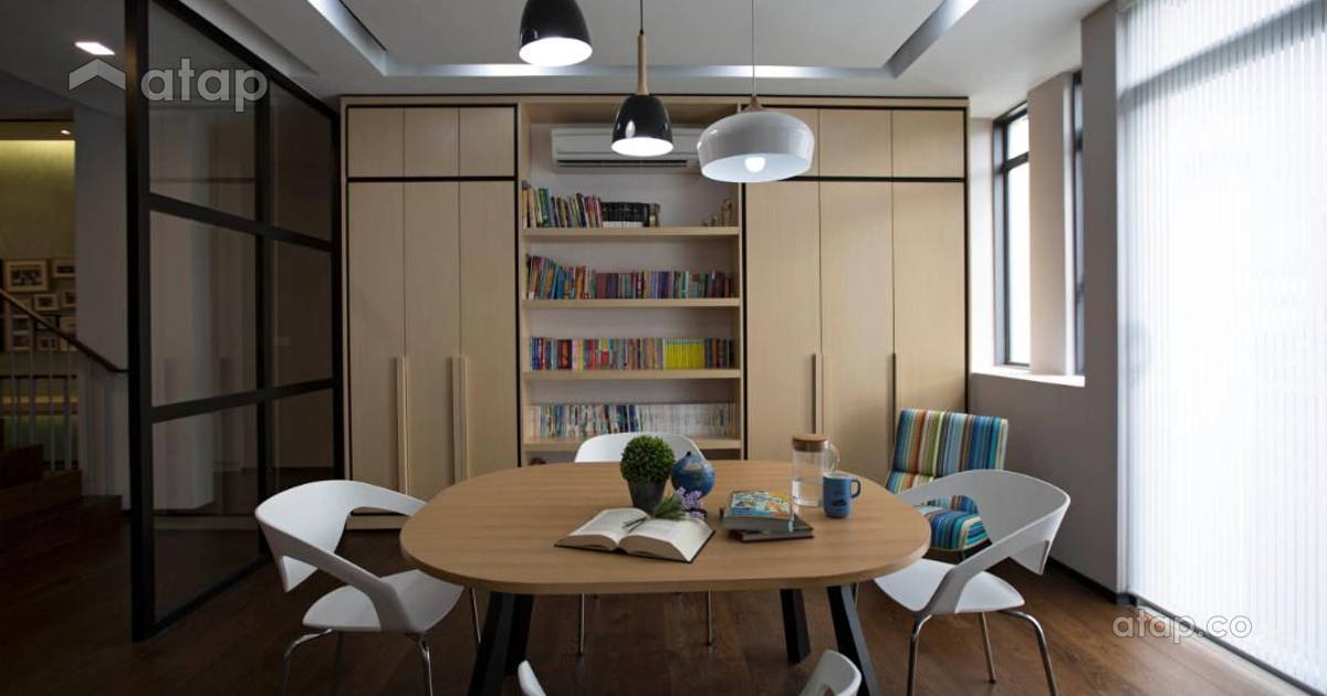 Scandinavian Study Room bungalow design ideas & photos Malaysia | Atap.co