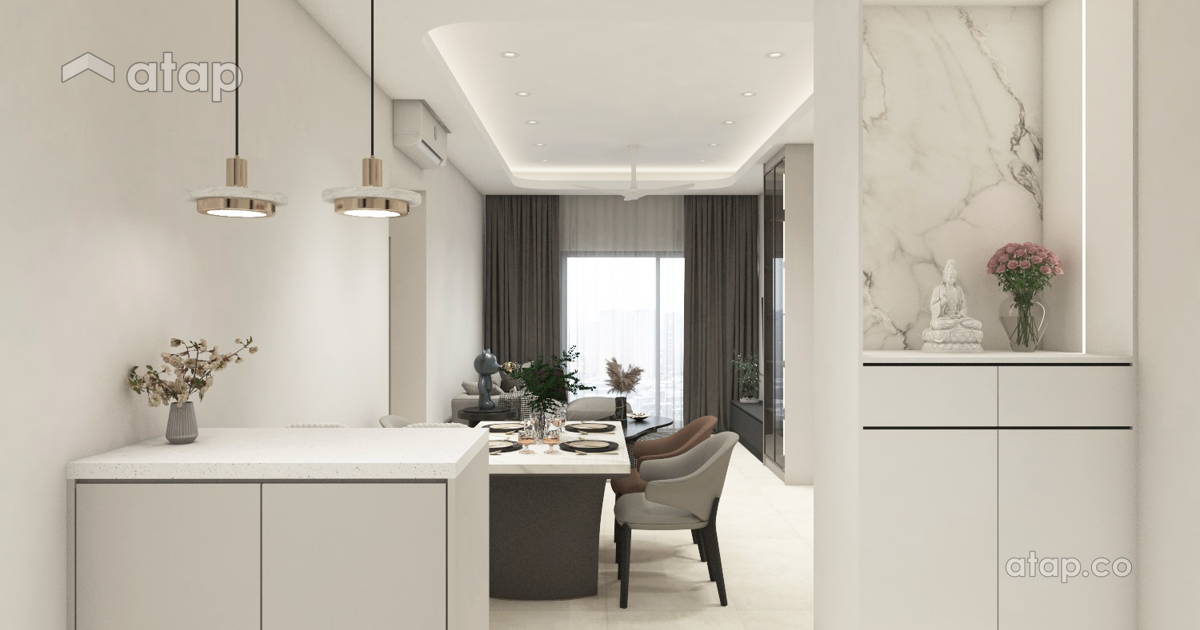 Creamy White @ Akasa Residence interior design renovation ideas, photos ...