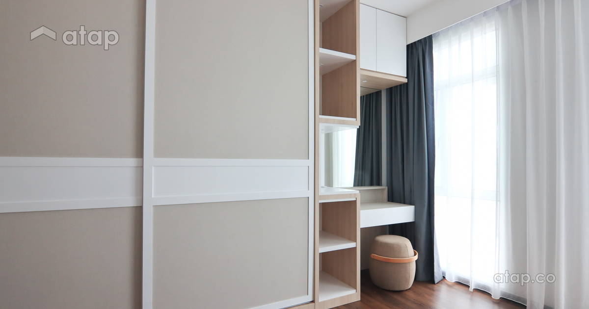 Modern Zen Bedroom condominium design ideas & photos Malaysia | Atap.co