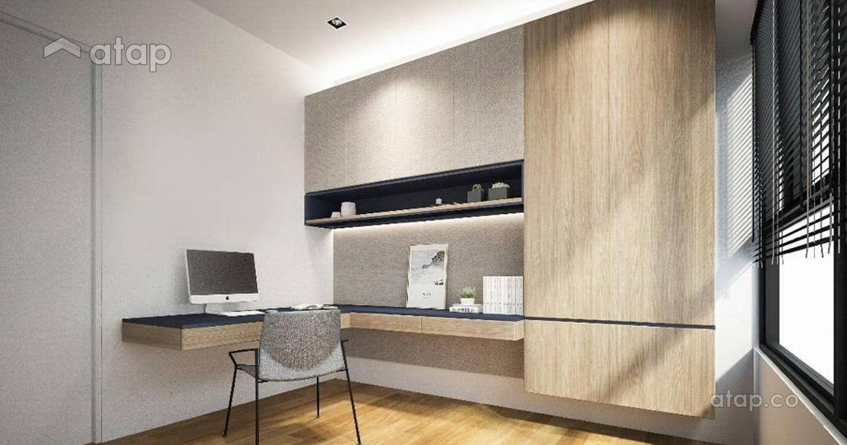 Modern Study Room condominium design ideas & photos Malaysia | Atap.co