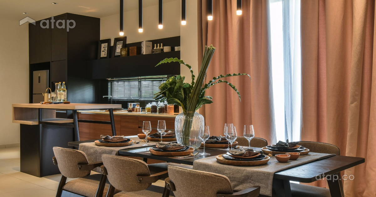 Contemporary Dining Room terrace design ideas & photos Malaysia | Atap.co