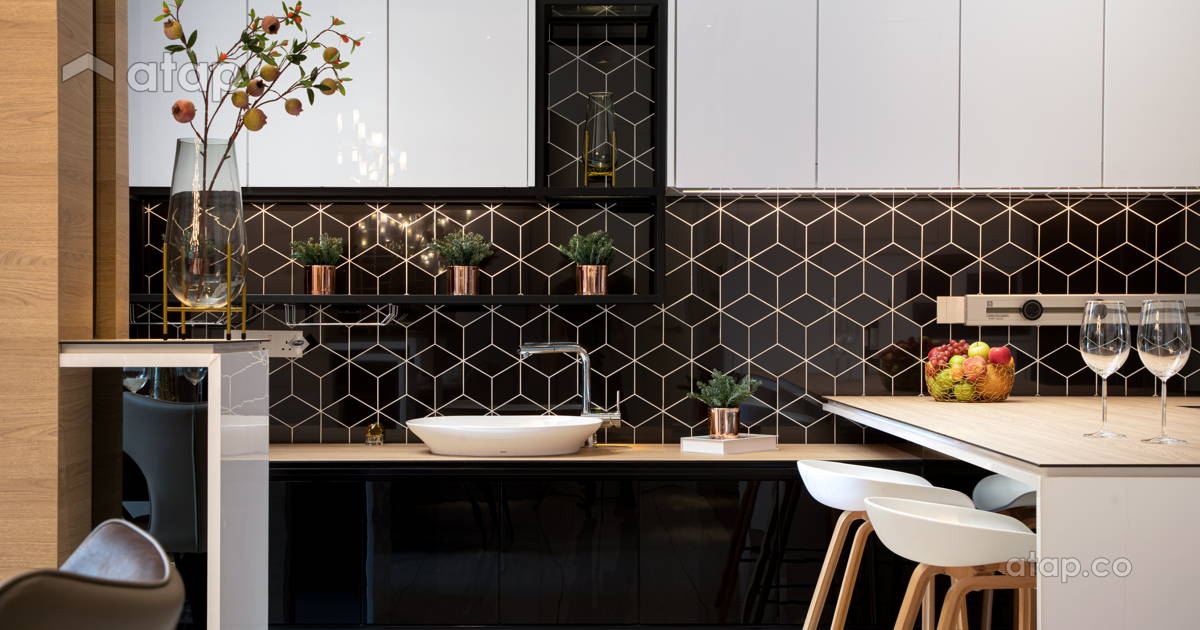 Contemporary Modern Kitchen semi-detached design ideas & photos ...