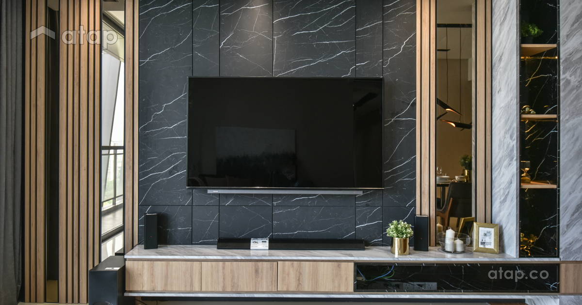 Contemporary Modern Living Room condominium design ideas & photos ...