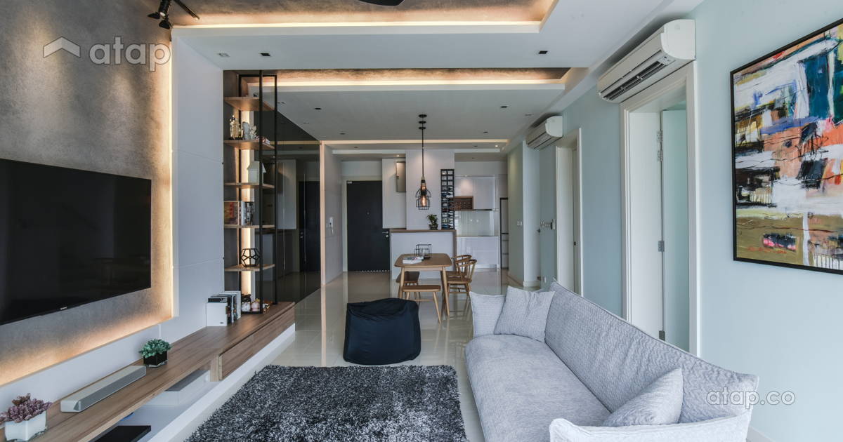 Minimalistic Modern Living Room condominium design ideas & photos ...