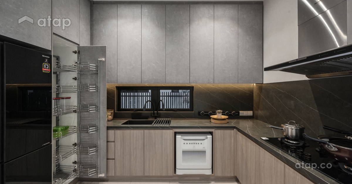 Contemporary Modern Kitchen semi-detached design ideas & photos ...