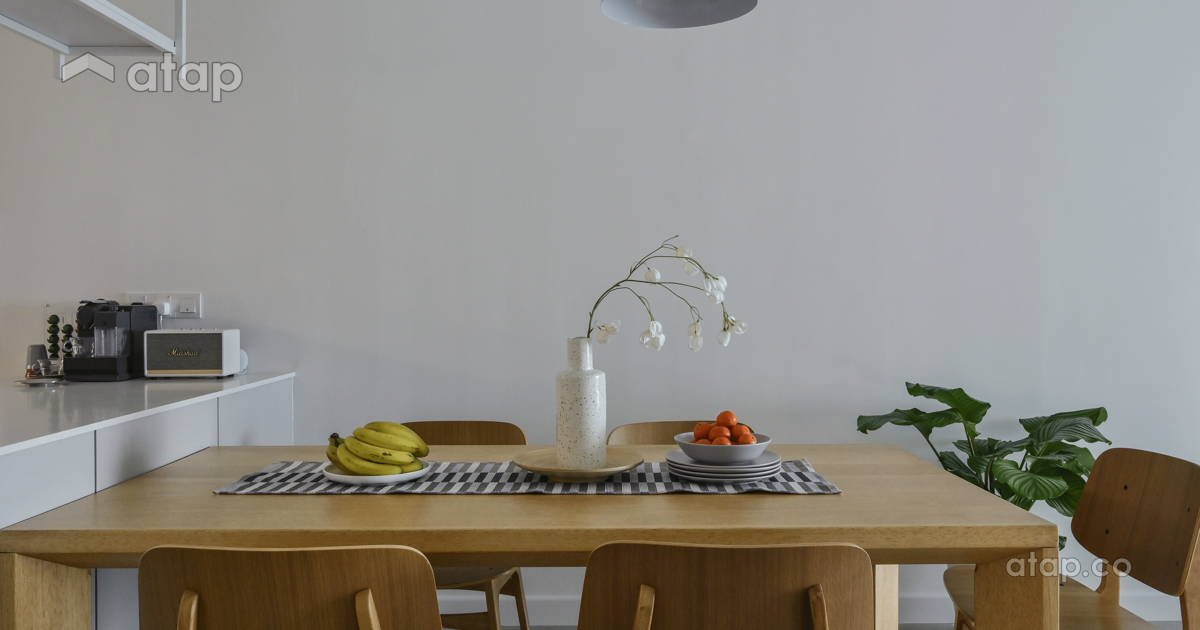 Contemporary Minimalistic Dining Room condominium design ideas & photos ...