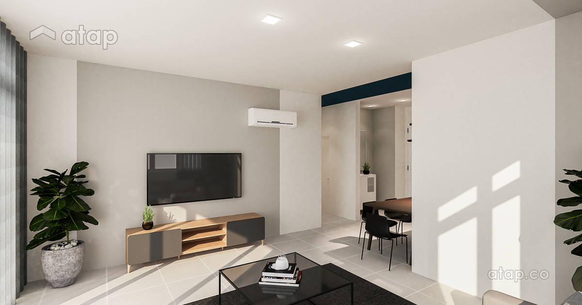 Minimalistic Scandinavian Foyer Living Room apartment design ideas ...