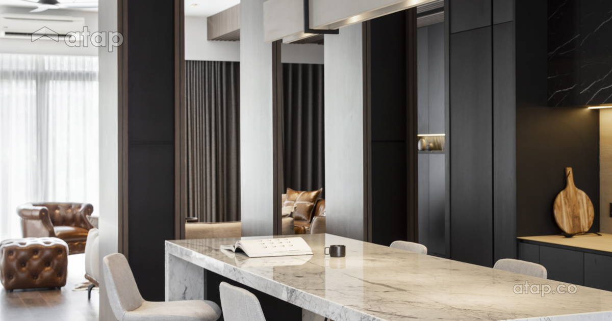 Contemporary Modern Kitchen semi-detached design ideas & photos ...