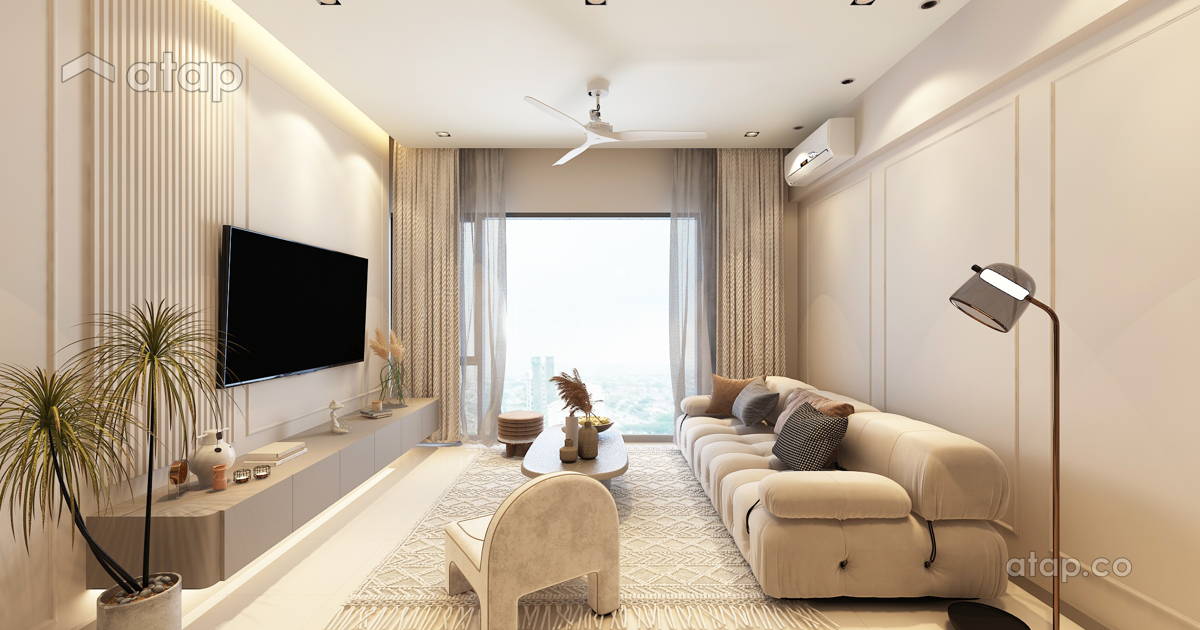 Classic Modern Living Room condominium design ideas & photos Malaysia ...
