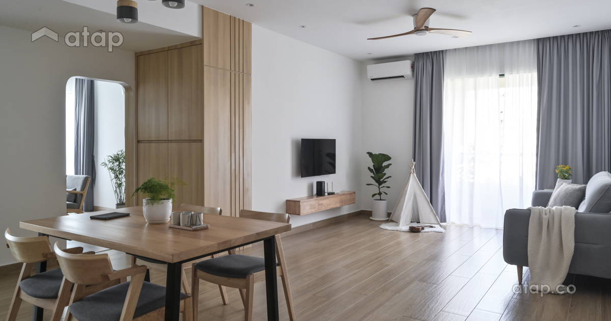 Zen Living Room condominium design ideas & photos Malaysia | Atap.co