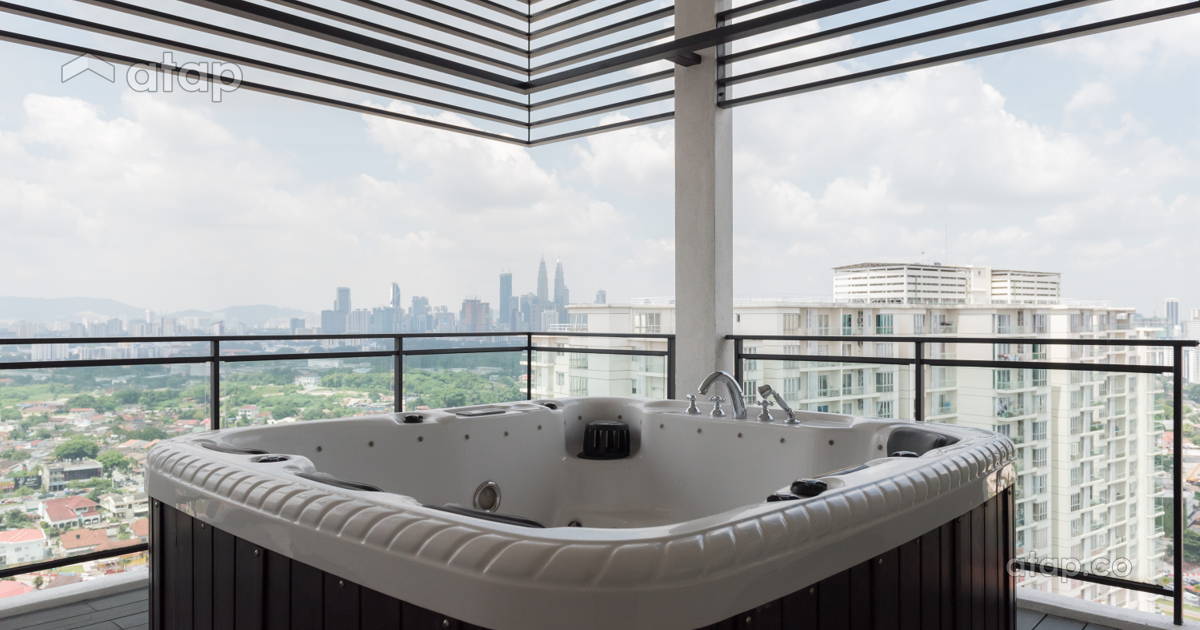 Modern Balcony Bathroom condominium design ideas & photos Malaysia ...