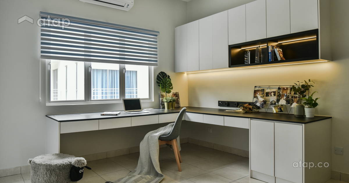 Scandinavian Study Room terrace design ideas & photos Malaysia | Atap.co