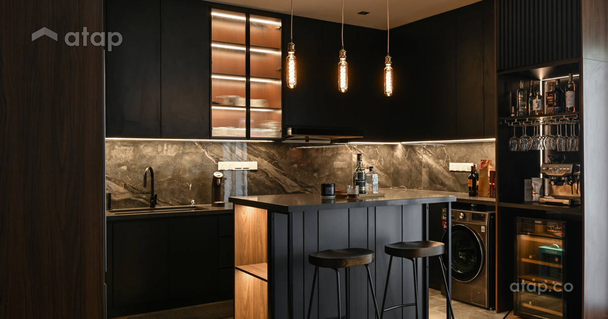 Contemporary Modern Kitchen semi-detached design ideas & photos ...