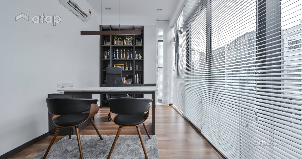 Modern Zen Study Room terrace design ideas & photos Malaysia | Atap.co