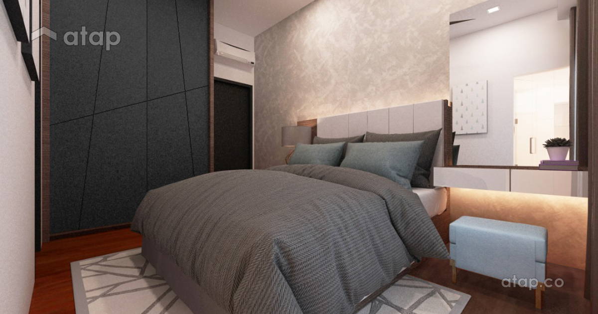 Modern Bedroom condominium design ideas & photos Malaysia | Atap.co