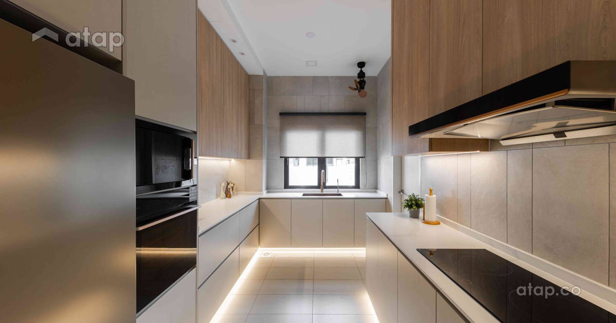 Classic Contemporary Kitchen semi-detached design ideas & photos ...