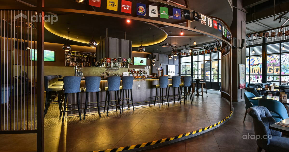 Contemporary Industrial F&B Retail shopping mall design ideas & photos ...