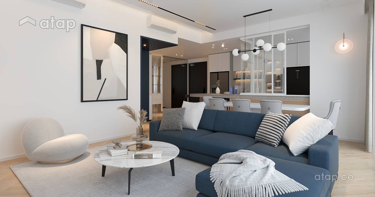 Modern Zen Dining Room Family Room condominium design ideas & photos ...