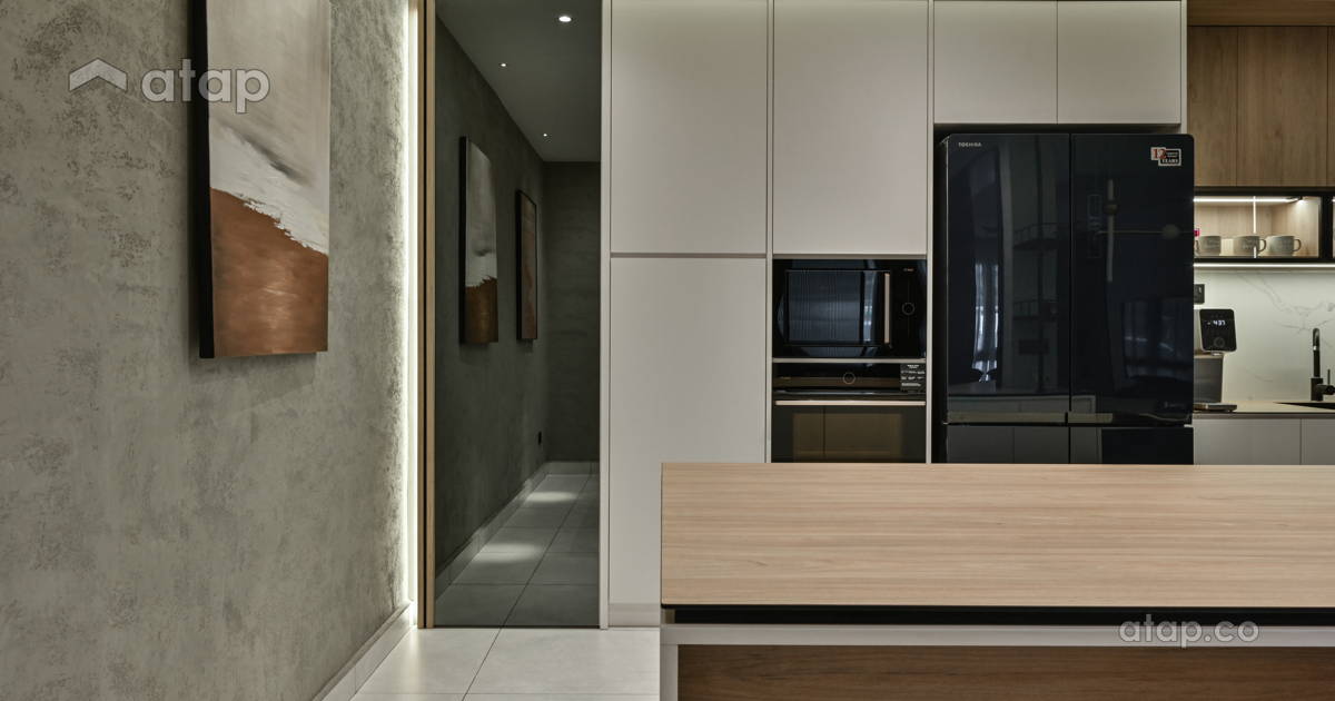 Contemporary Scandinavian Dining Room Kitchen terrace design ideas ...