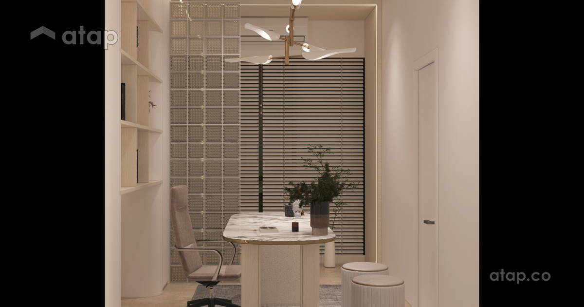 Minimalistic Zen Study Room condominium design ideas & photos Malaysia ...
