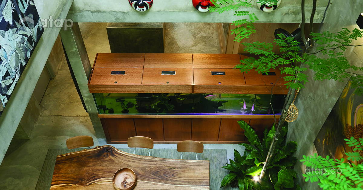 Asian Rustic Dining Room terrace design ideas & photos Malaysia | Atap.co