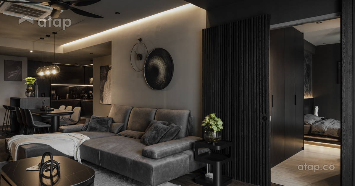 Contemporary Modern Bedroom Kitchen condominium design ideas & photos ...