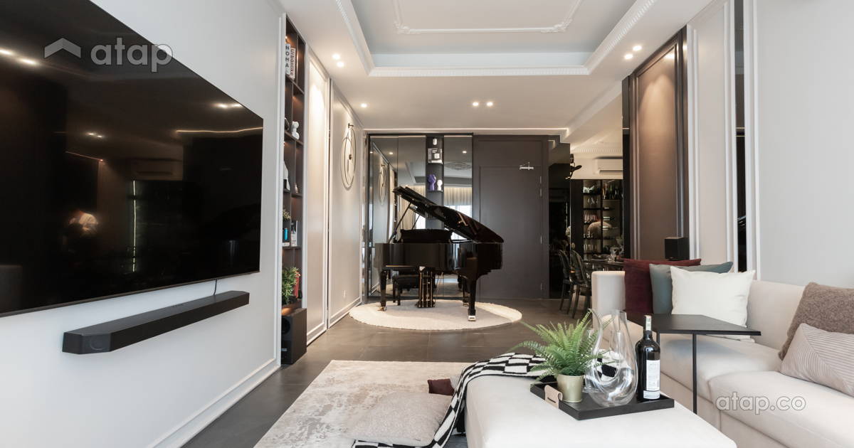 Classic Contemporary Foyer Living Room condominium design ideas ... Classic Contemporary Foyer Living Room condominium design ideas ...