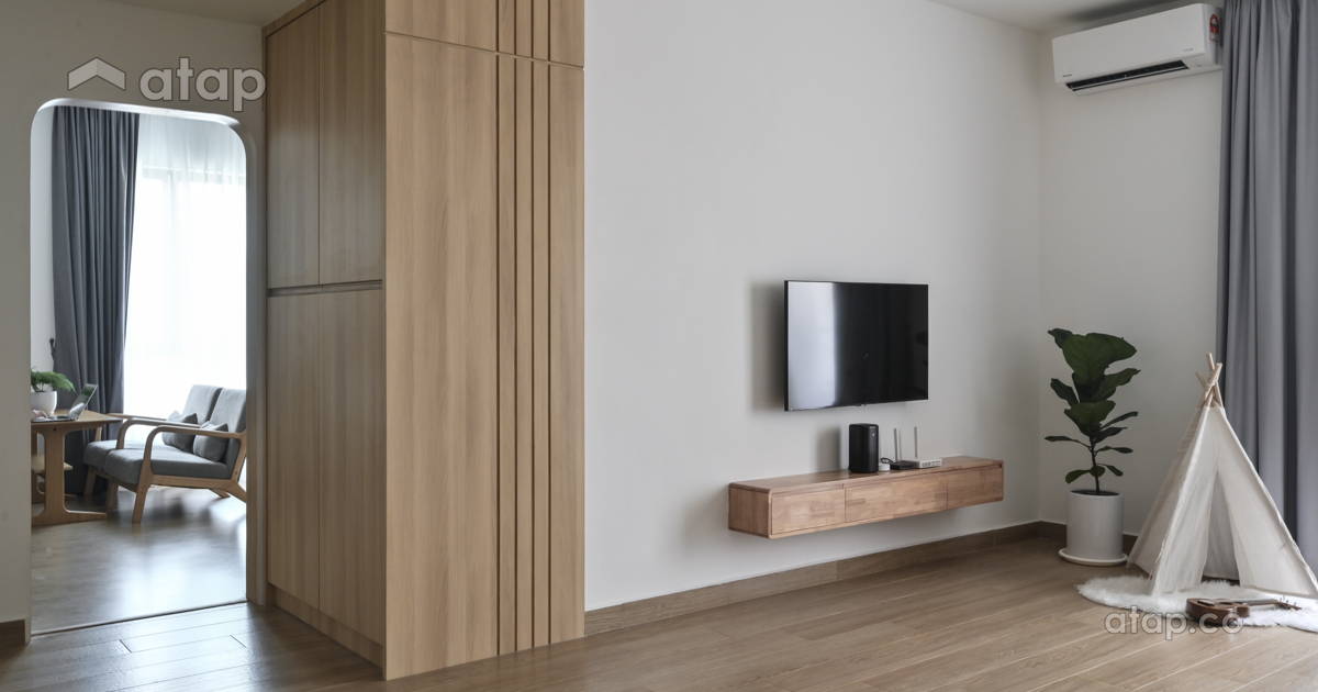 Zen Living Room condominium design ideas & photos Malaysia | Atap.co