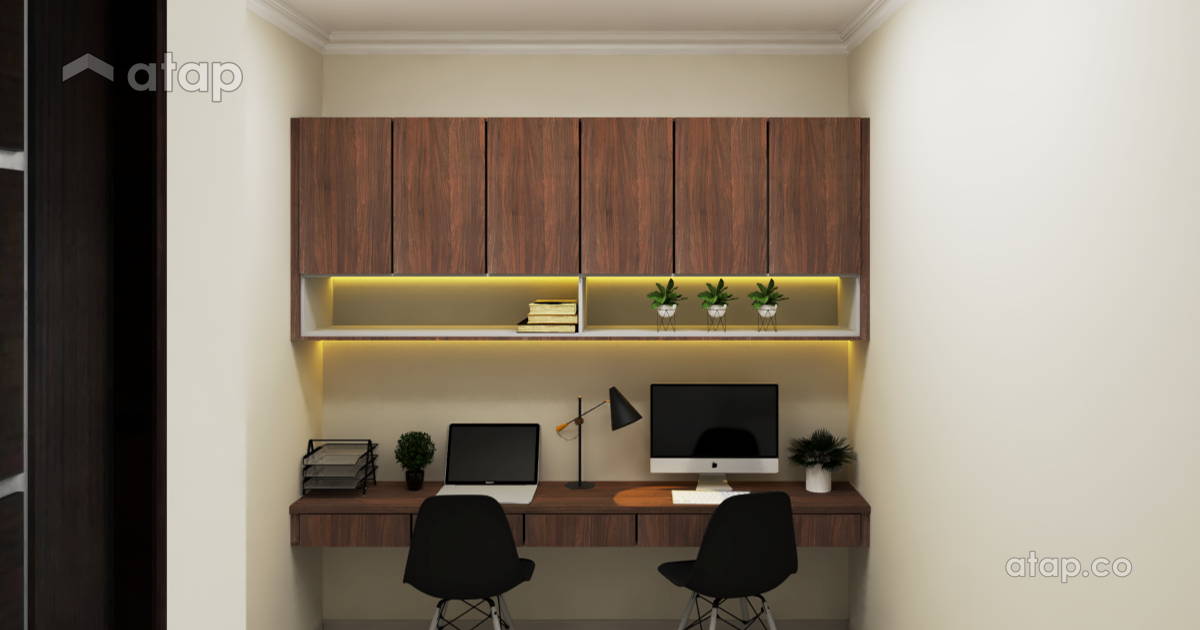 Contemporary Minimalistic Study Room condominium design ideas & photos ...