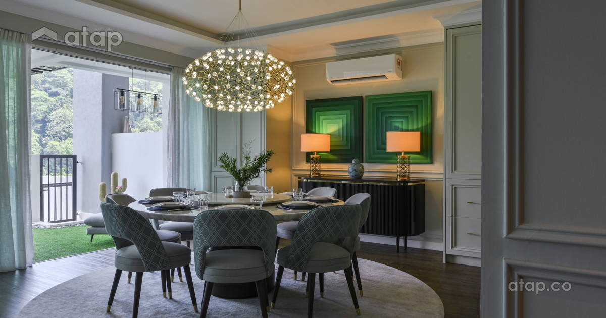 Classic Modern Dining Room condominium design ideas & photos Malaysia | Atap.co