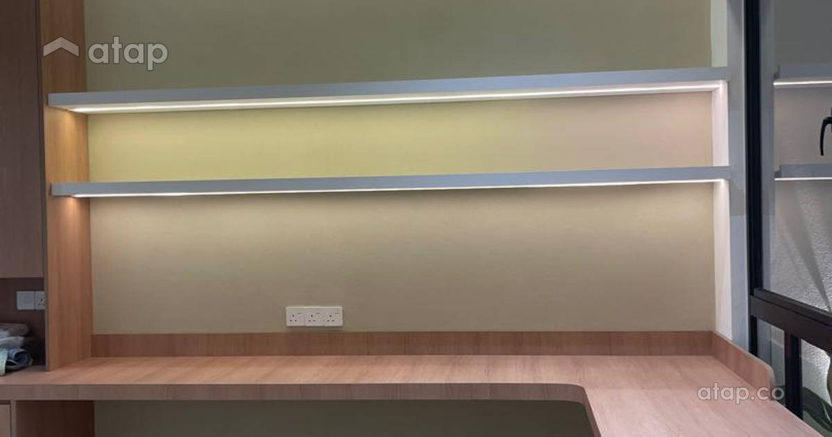 Scandinavian Zen Study Room semi-detached design ideas & photos ...