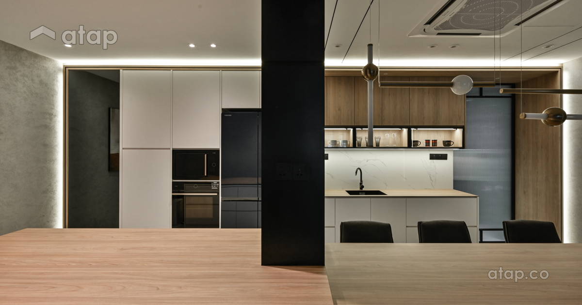 Minimalistic Scandinavian Dining Room Kitchen terrace design ideas ...