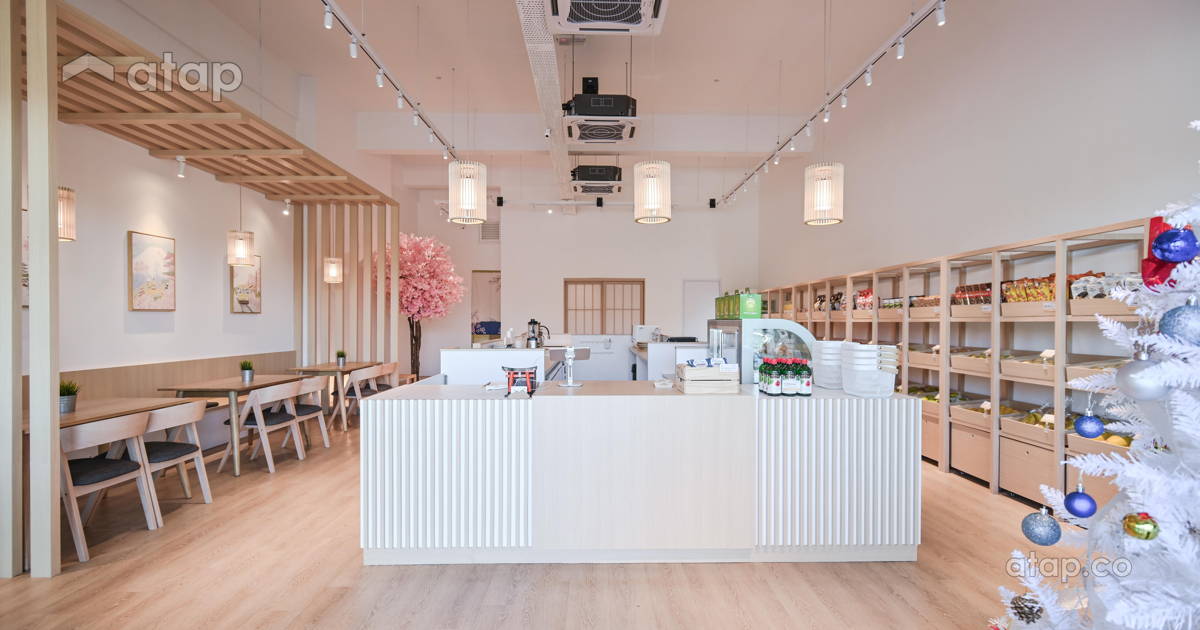 Minimalistic Zen Retail shophouse design ideas & photos Malaysia | Atap.co