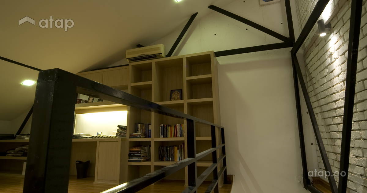 Retro Rustic Study Room condominium design ideas & photos Malaysia ...