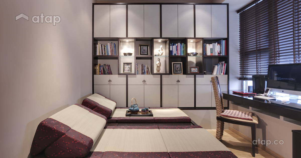 Asian Contemporary Study Room condominium design ideas & photos ...