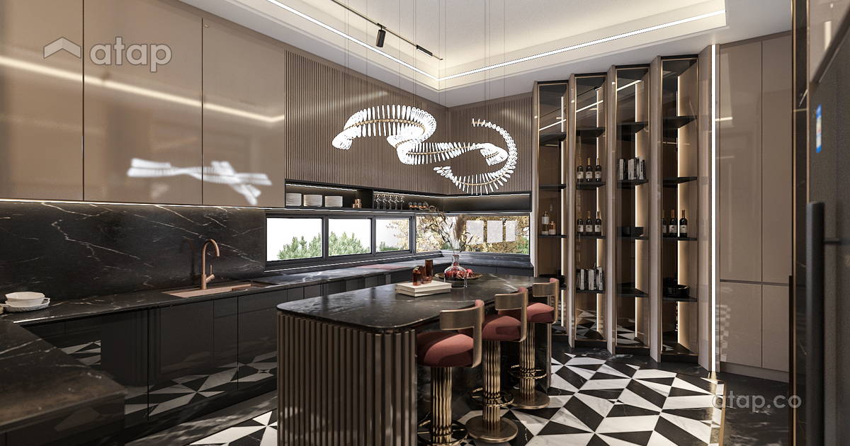 Contemporary Modern Kitchen semi-detached design ideas & photos ...