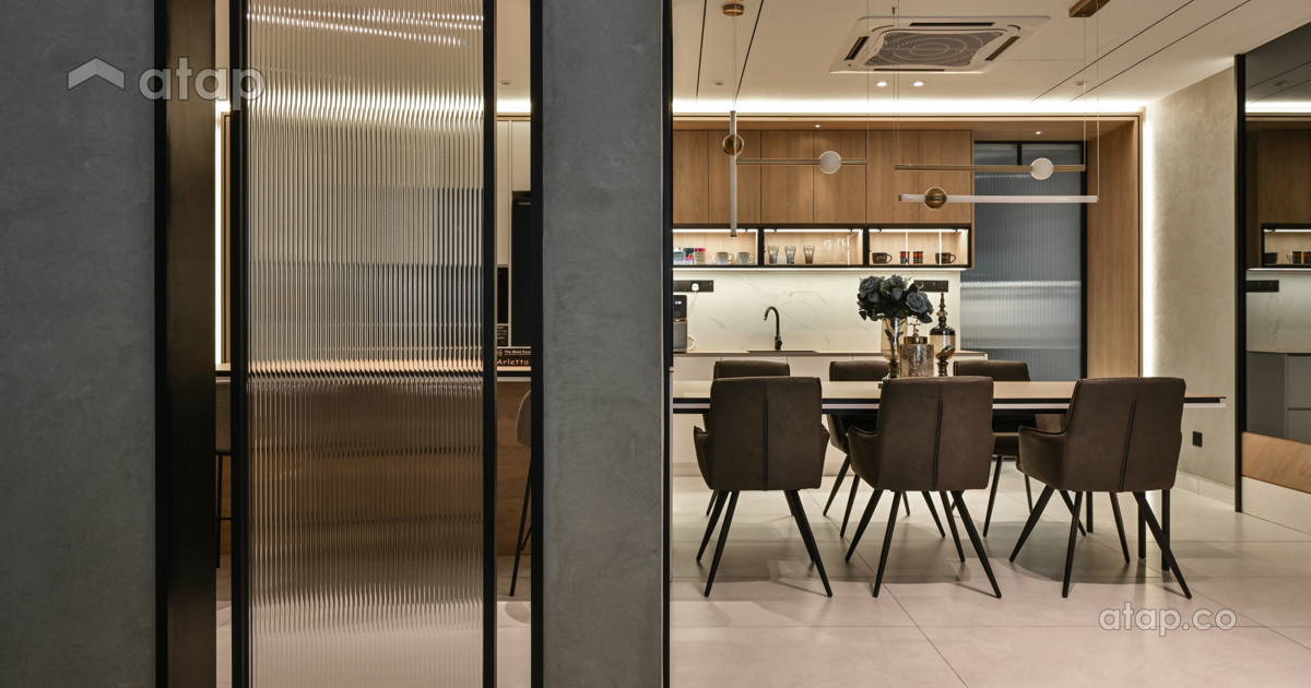 Minimalistic Modern Dining Room Kitchen terrace design ideas & photos ...