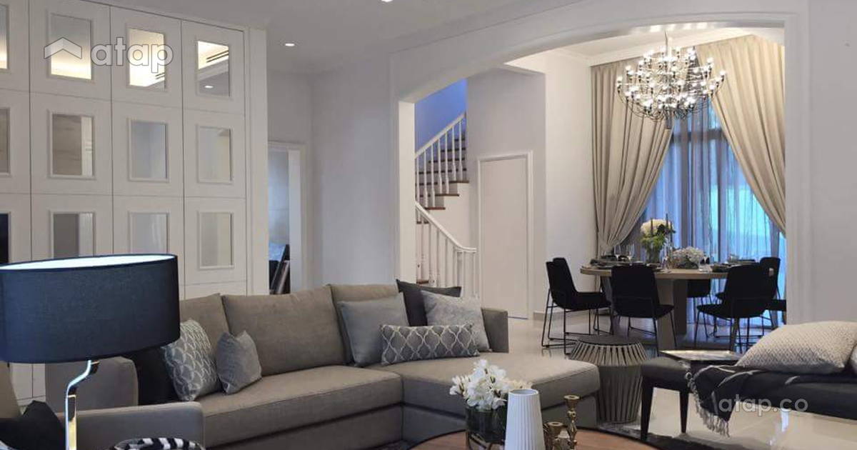 Classic Living Room bungalow design ideas & photos Malaysia | Atap.co