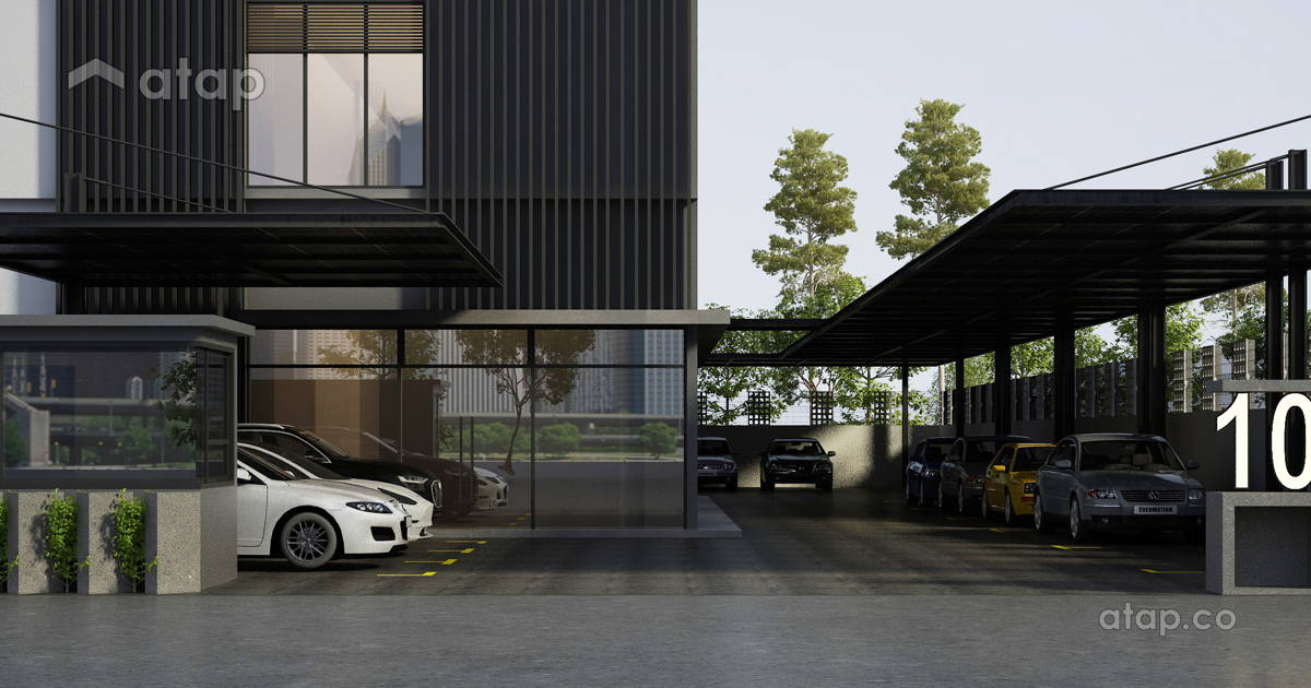 Industrial Modern Exterior Office shophouse design ideas & photos ...